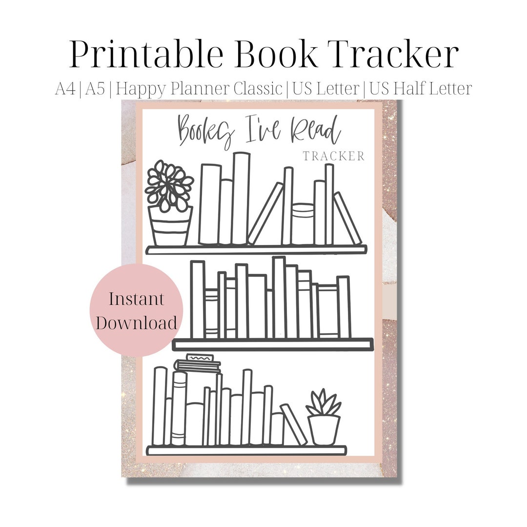 Book Tracker|printable Book Tracker|reading Challenge|book Lover ...