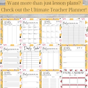 Teacher Gradebook|gradebook|teacher Planner|teacher Planner Pages ...