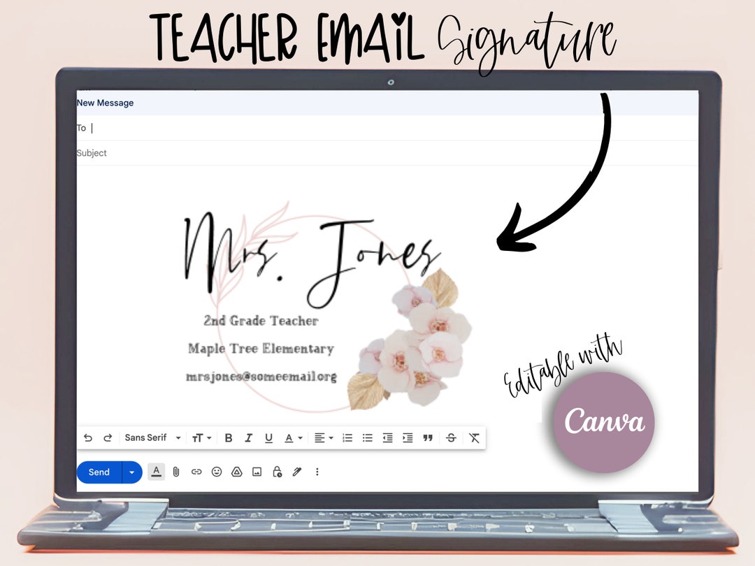 Teacher Email Signatureemail Signature Templateemail Sign off ...