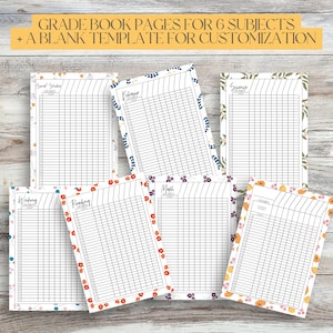 Teacher Gradebook|gradebook|teacher Planner|teacher Planner Pages ...