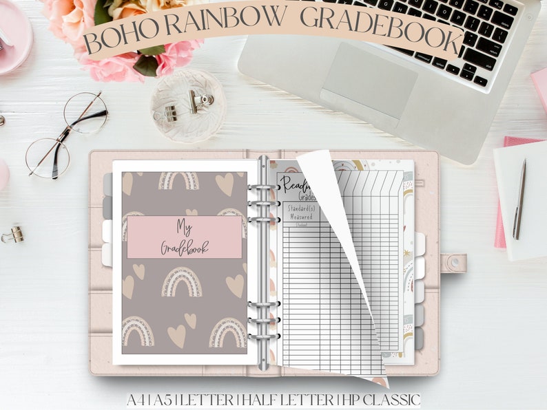 Boho Gradebook|teacher Gradebook|boho Teacher Planner|teacher Planner ...