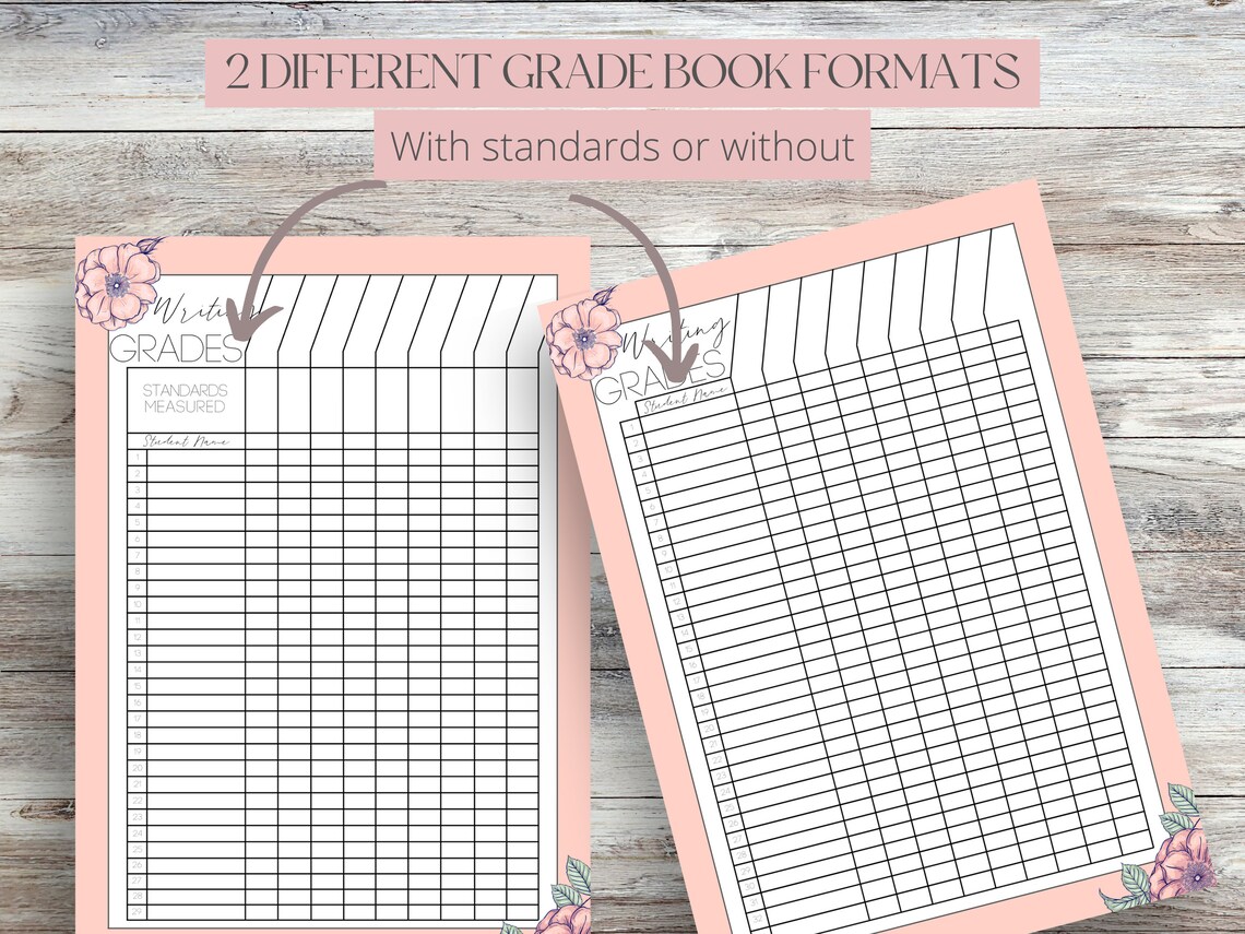 Floral Gradebook|teacher Gradebook|teacher Planner|teacher Planner ...