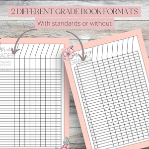 Floral Gradebook|teacher Gradebook|teacher Planner|teacher Planner ...