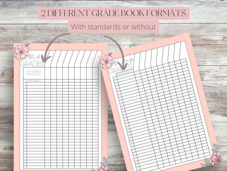 Floral Gradebook|teacher Gradebook|teacher Planner|teacher Planner ...