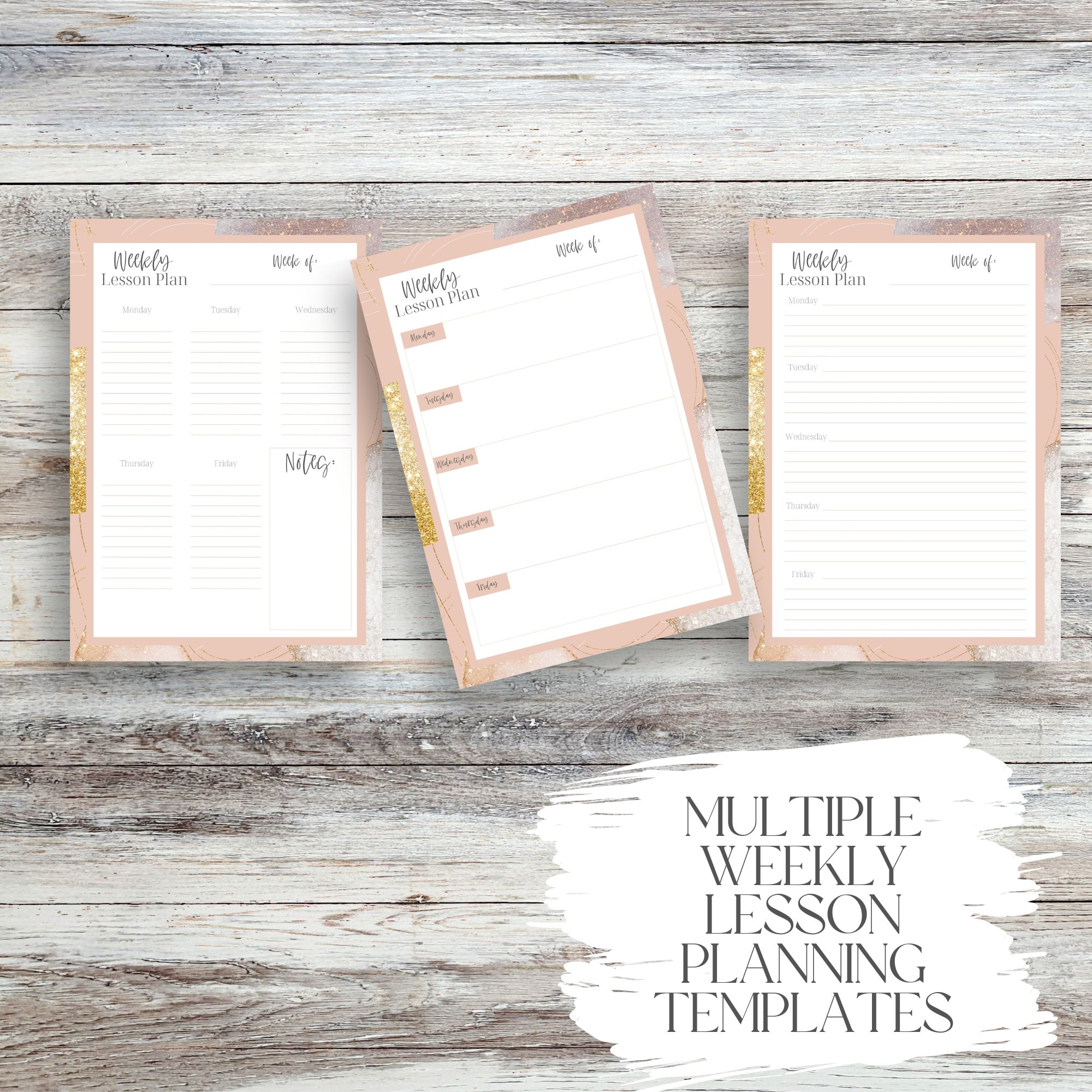 Printable Teacher Plannerteacher Planner Pageslesson - Etsy