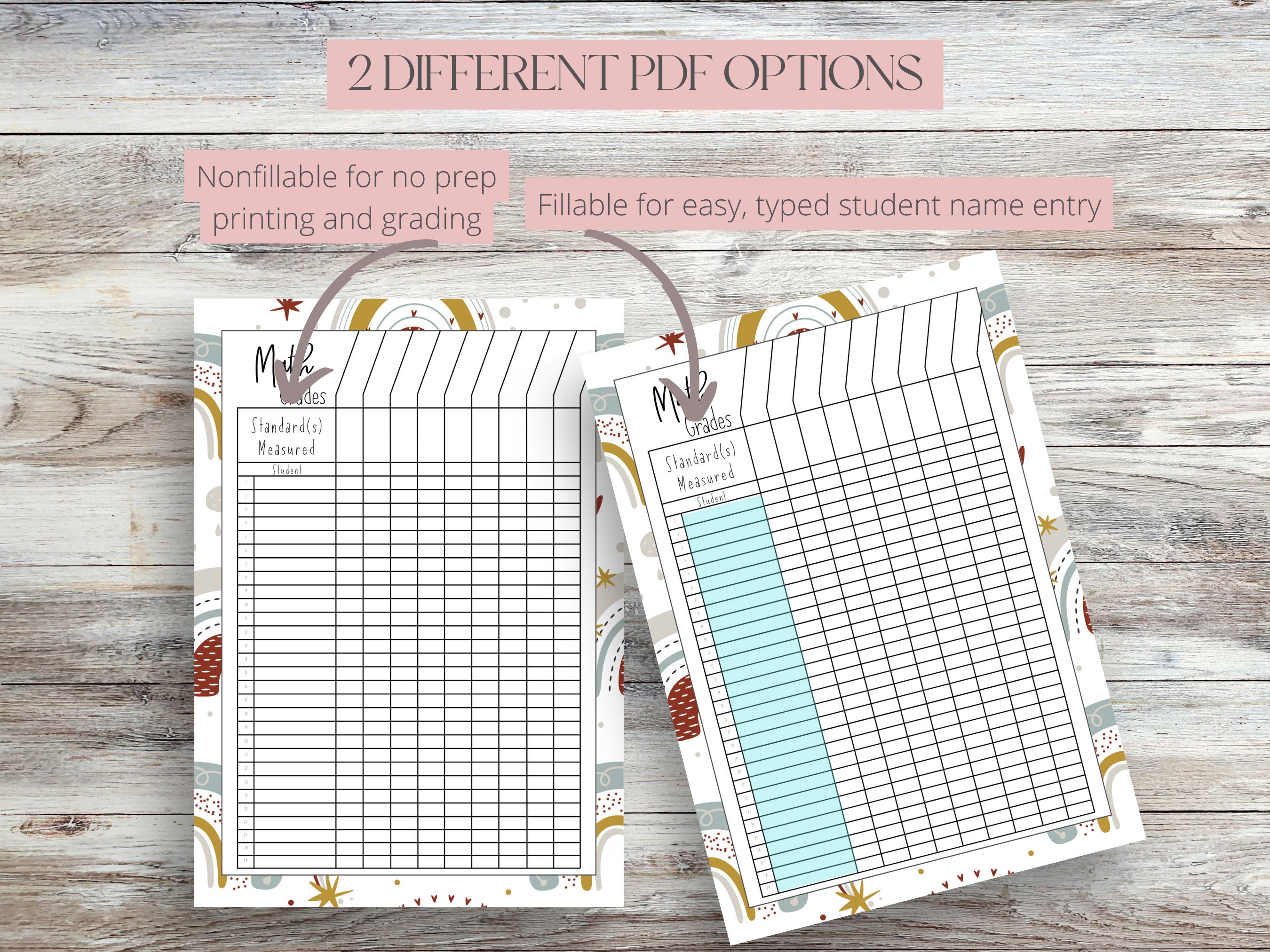 Boho Gradebook|teacher Gradebook|boho Teacher Planner|teacher Planner ...
