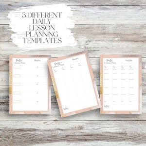 Printable Lesson Plan|teacher Planner Pages|lesson Planner|daily ...