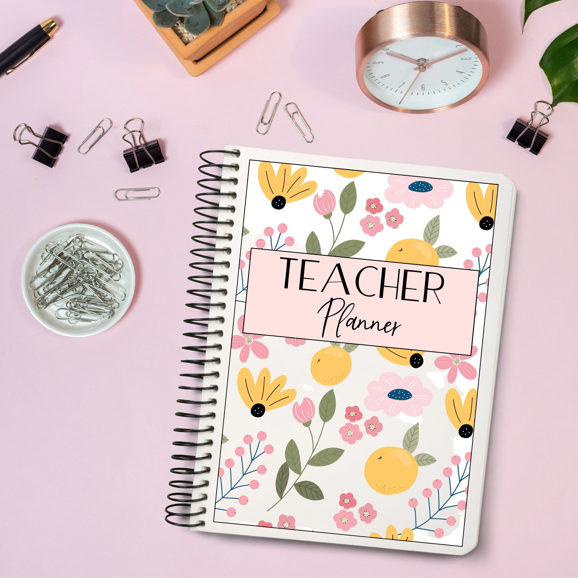 Printable Teacher Plannerteacher Planner Pageslesson Plannerdaily ...