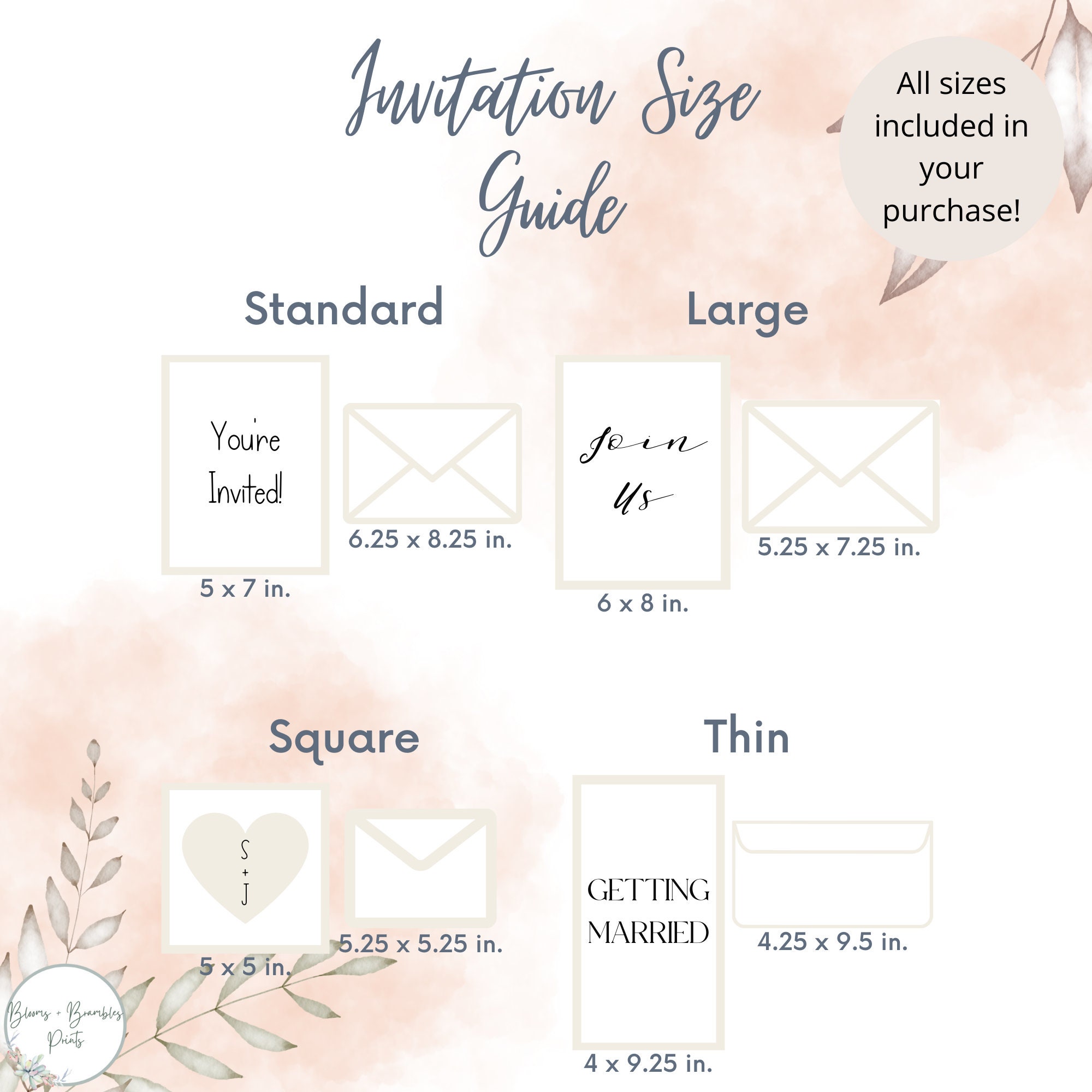 Wedding invitation suite sizes 60 photos - Astyledwedding.com