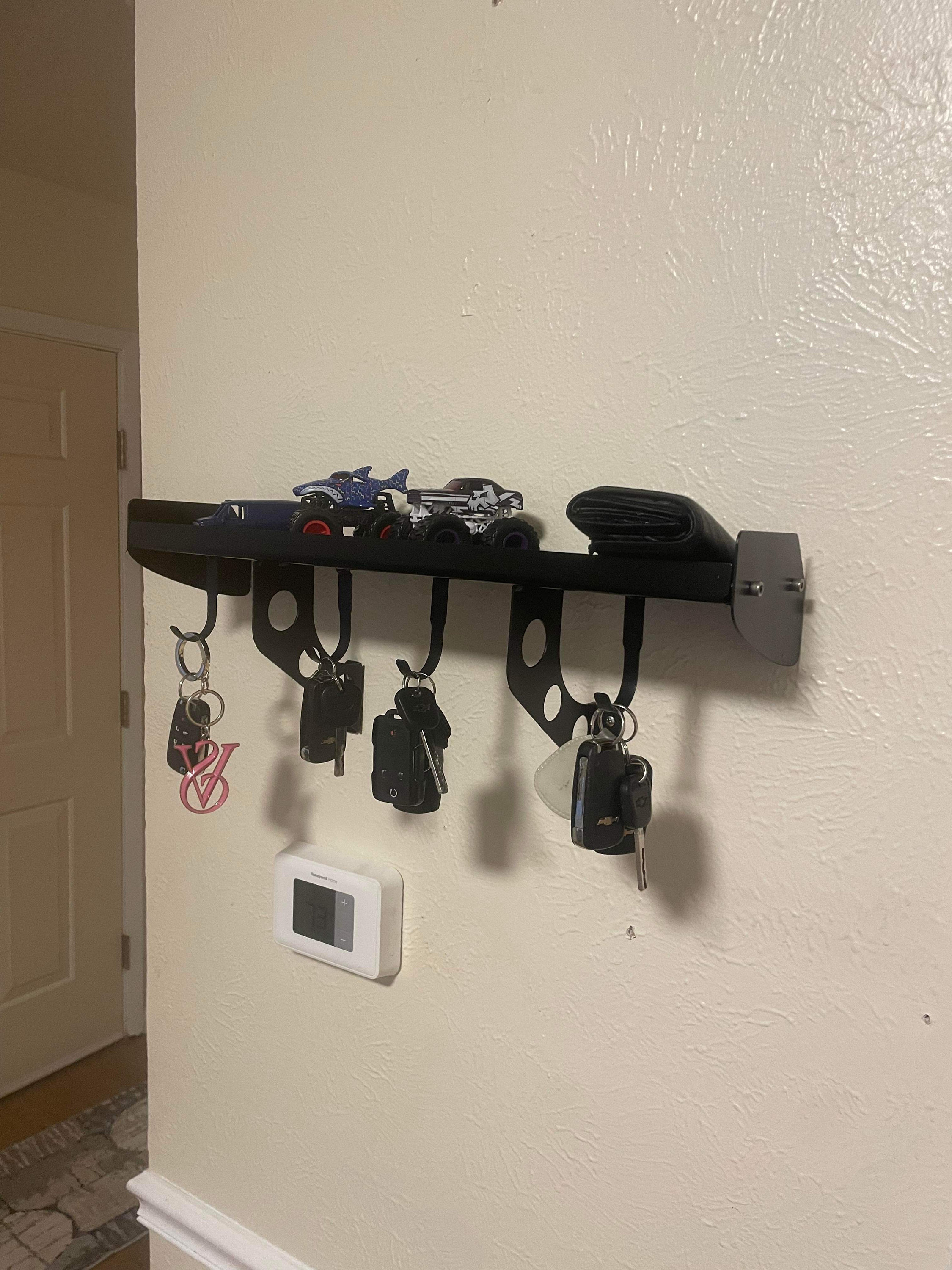 Metal Key Holder for Wall, Car Spoiler, Key Hook, Wall Decor , Car ...