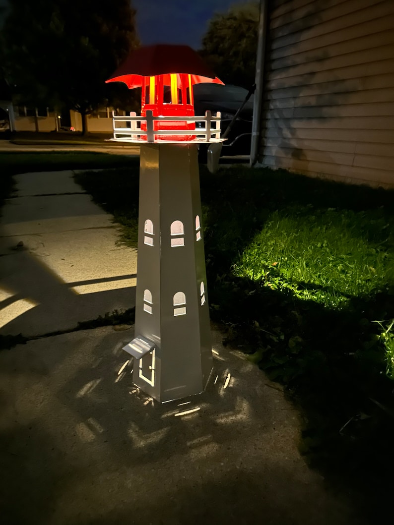 Solar Powered Lighthouse, Yard Decoration, Replica Lighthouses, Bodie ...