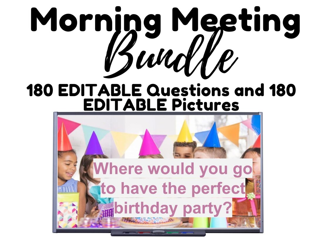 Morning Meeting Slides Bundle - Etsy