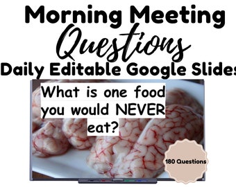 November Morning Meeting Slides. Upper Elementary Morning Meeting ...