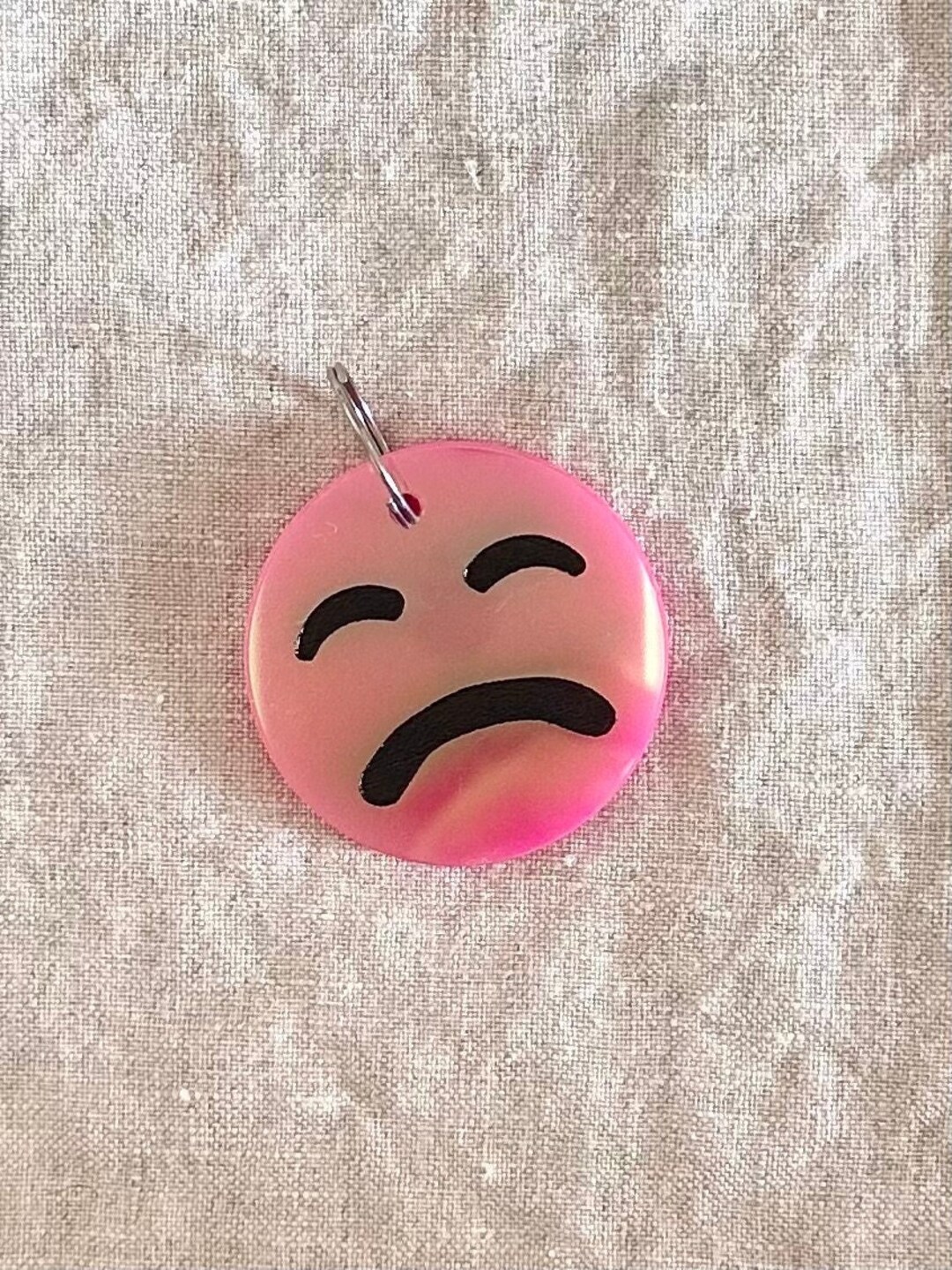 Grumpy Dog Club X Smoothie Louis Designs Dog Tag, Dog Tag, Emoji Dog ...