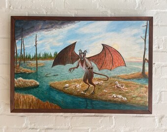 Jersey Devil Wall Art - Etsy