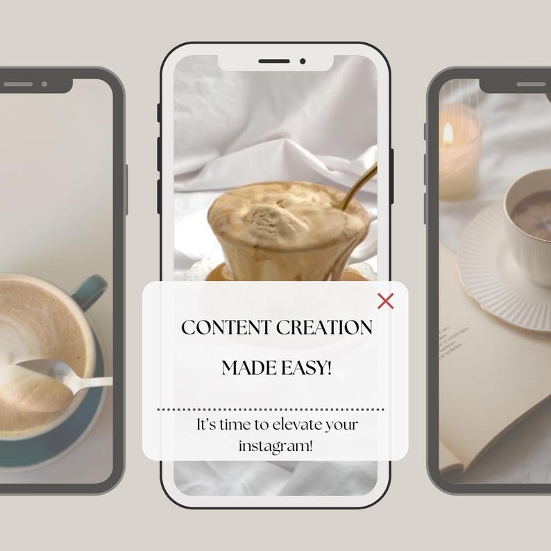 50 Coffee Instagram Reels Templates, Aesthetic Cafe Social Media (canva ...