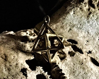 Star of David Triangle Pendant - Etsy