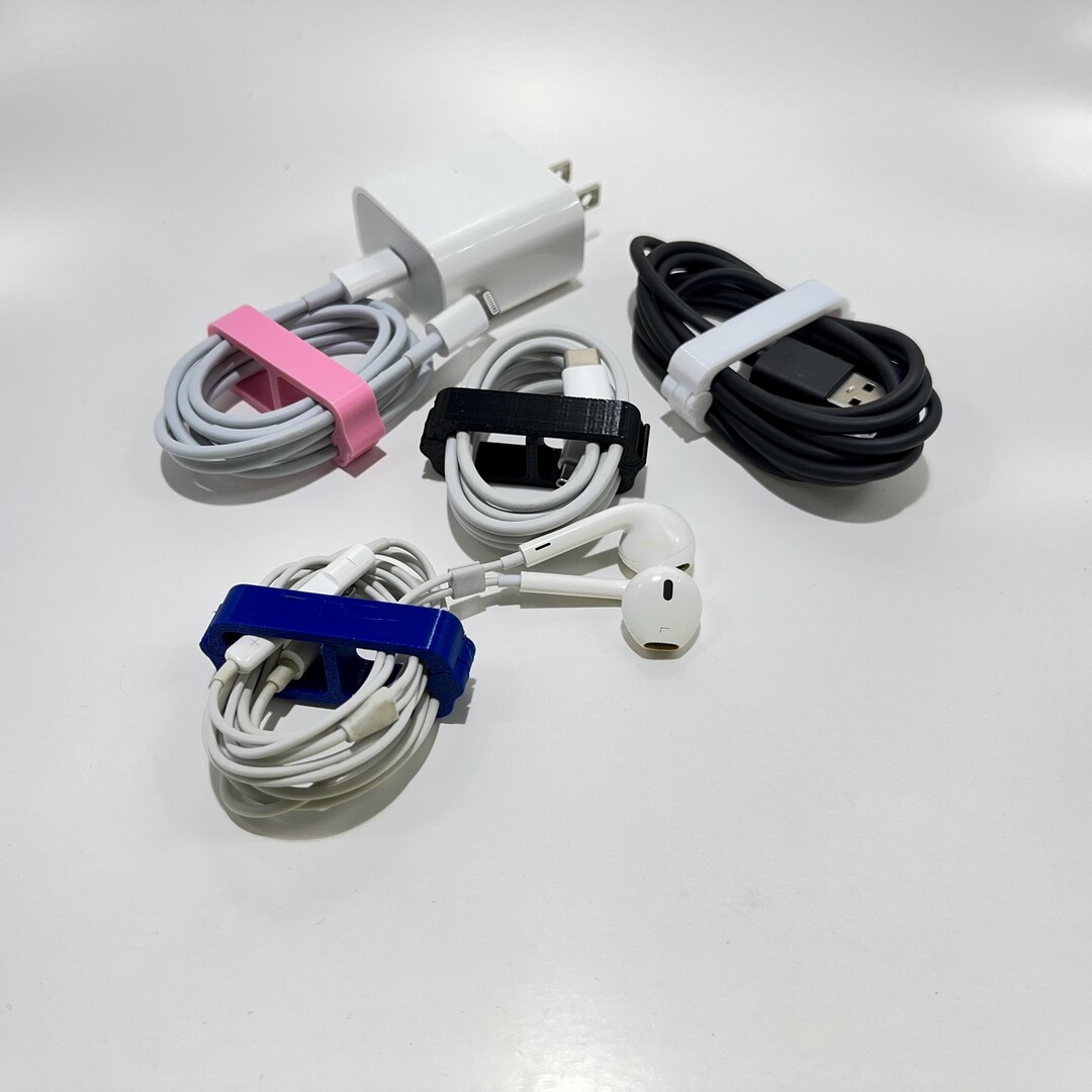 3-pack Cable Organizer Clips – Cord Wrap for Chargers, Headphones & USB ...