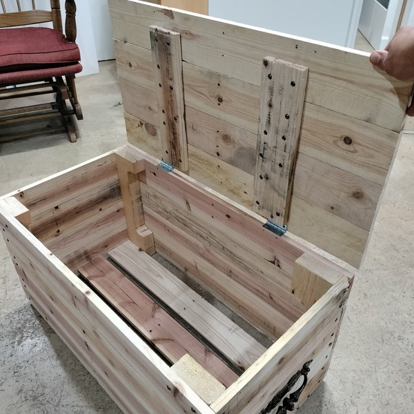 Reclaimed Wood Chest - Etsy