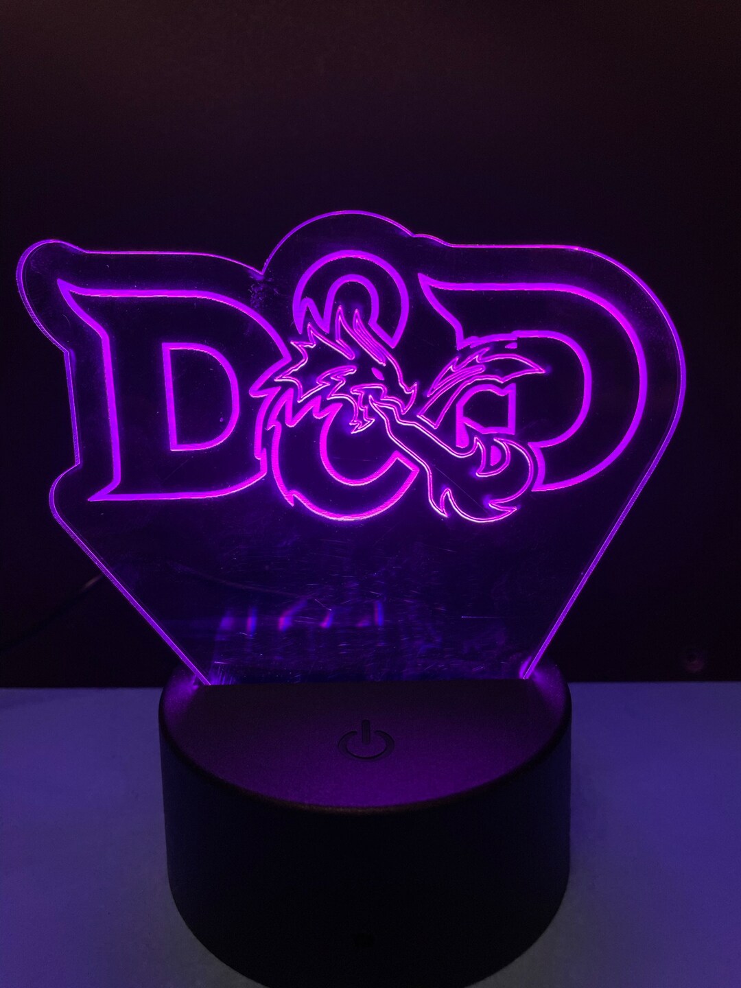 DUNGEONS AND DRAGONS LED Ded Lamp 3d Lamp Touch Lighting Dungeons Logo ...