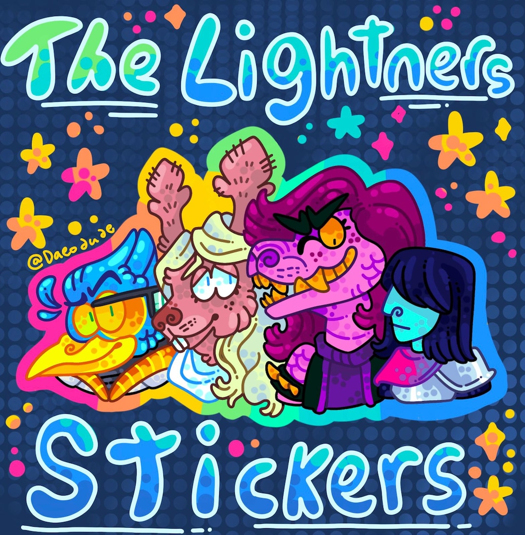 The Lightners: Deltarune Sticker Featuring Suzie, Noelle, Kris, and ...