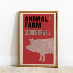 Animal Farm Poster George Orwell Poster Book Cover Print - Etsy