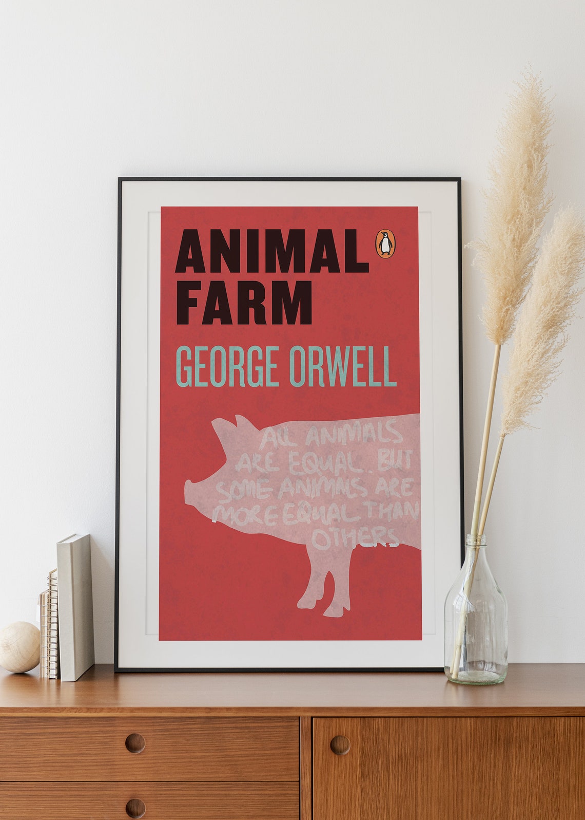 Animal Farm Poster George Orwell Poster Book Cover Print | Etsy