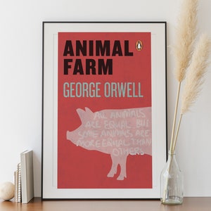 Animal Farm Poster George Orwell Poster Book Cover Print | Etsy