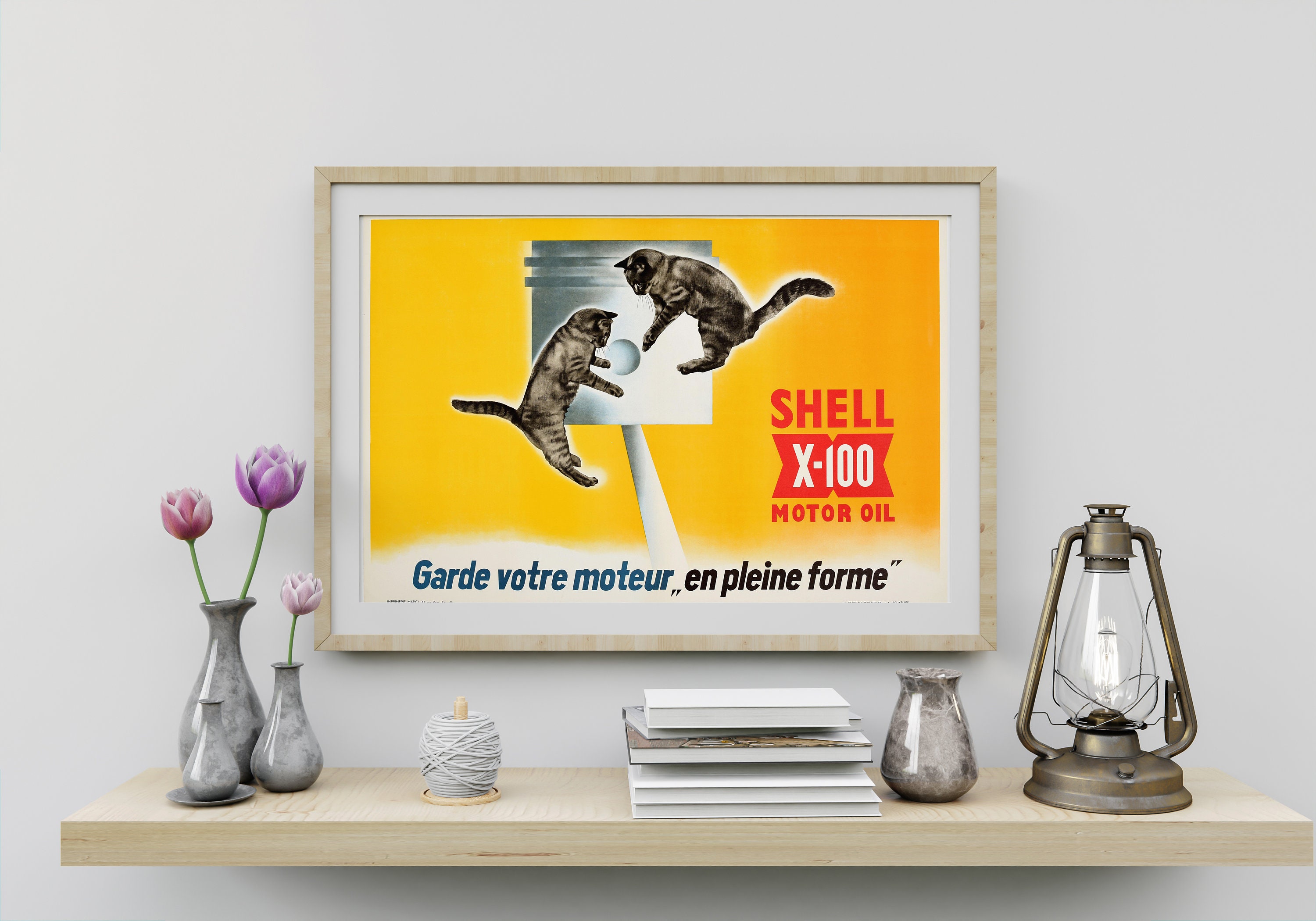 Printable Advertising Shell Vintage Digital Poster Advertising Poster ...