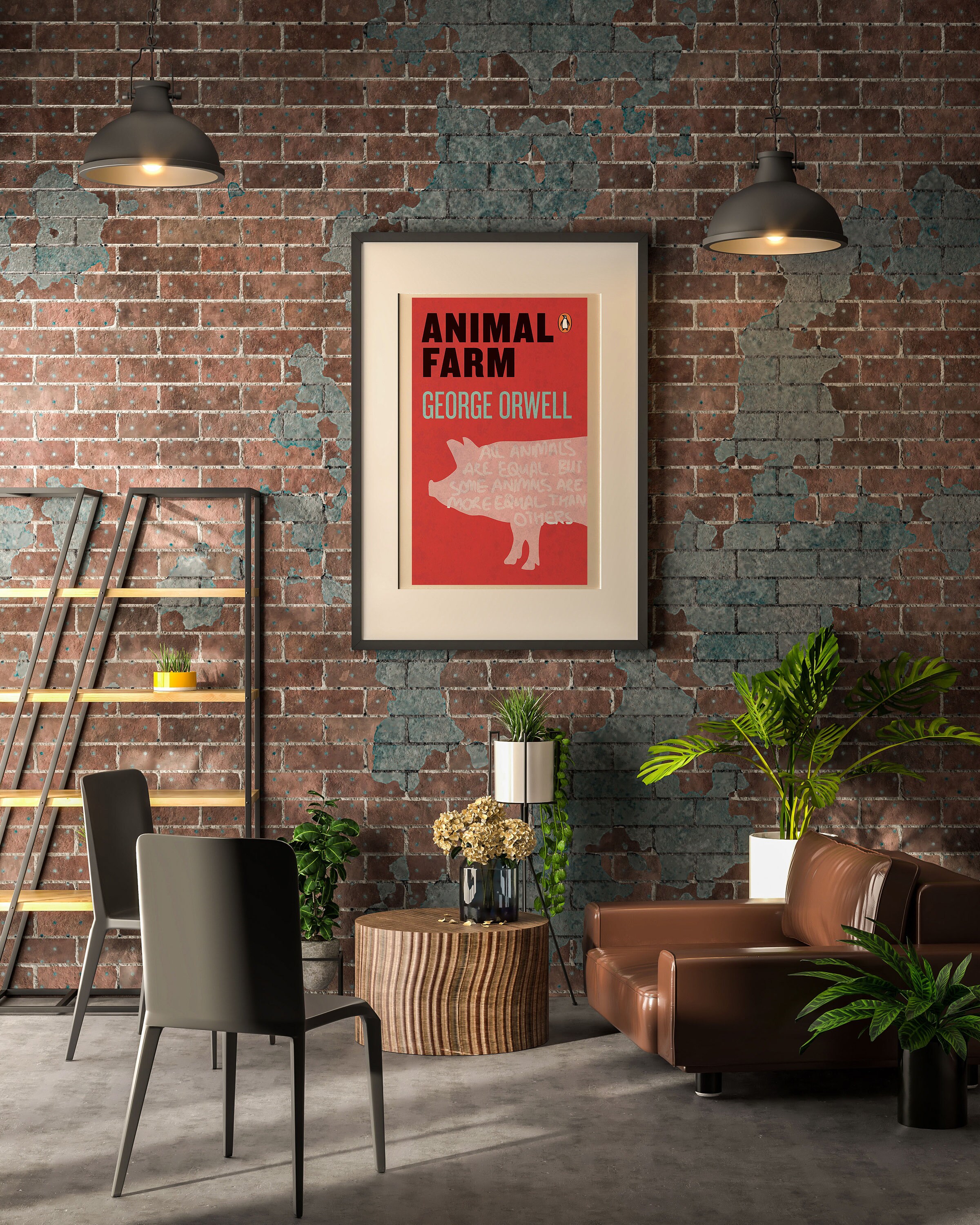 Animal Farm Poster George Orwell Poster Book Cover Print - Etsy