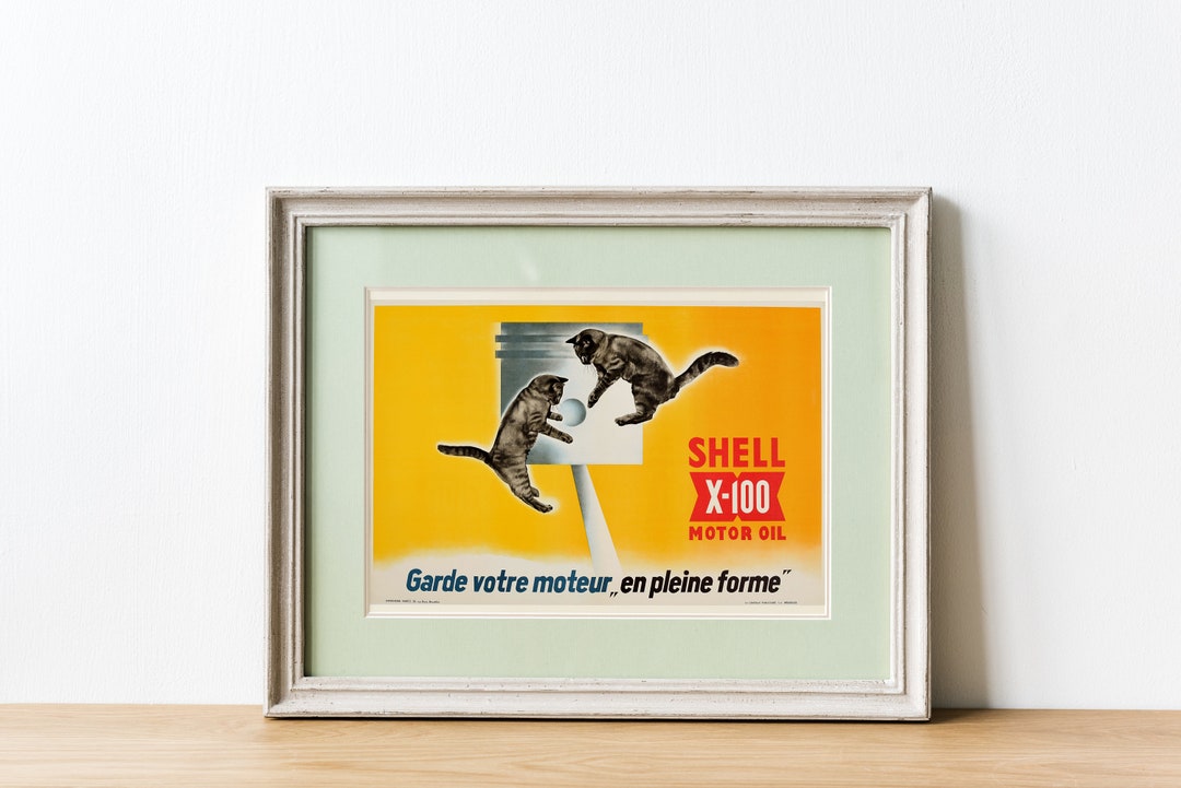 Printable Advertising Shell Vintage Digital Poster Advertising Poster ...