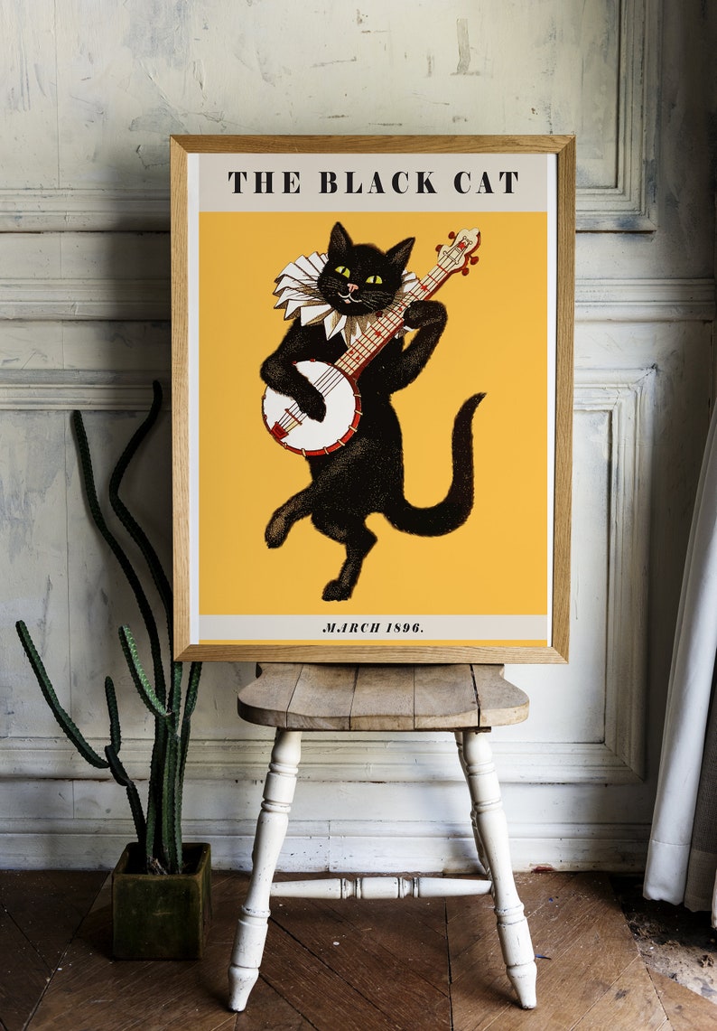 Printable Advertising Vintage Digital Poster Advertising Poster Black ...