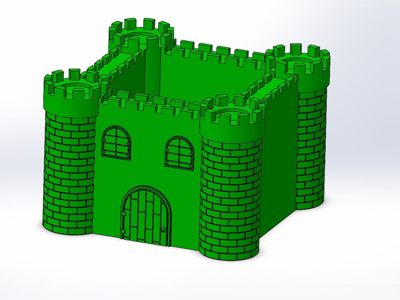 Castle Pen Holder - Flower Pot | 3d Printed File | Stl Files - Etsy