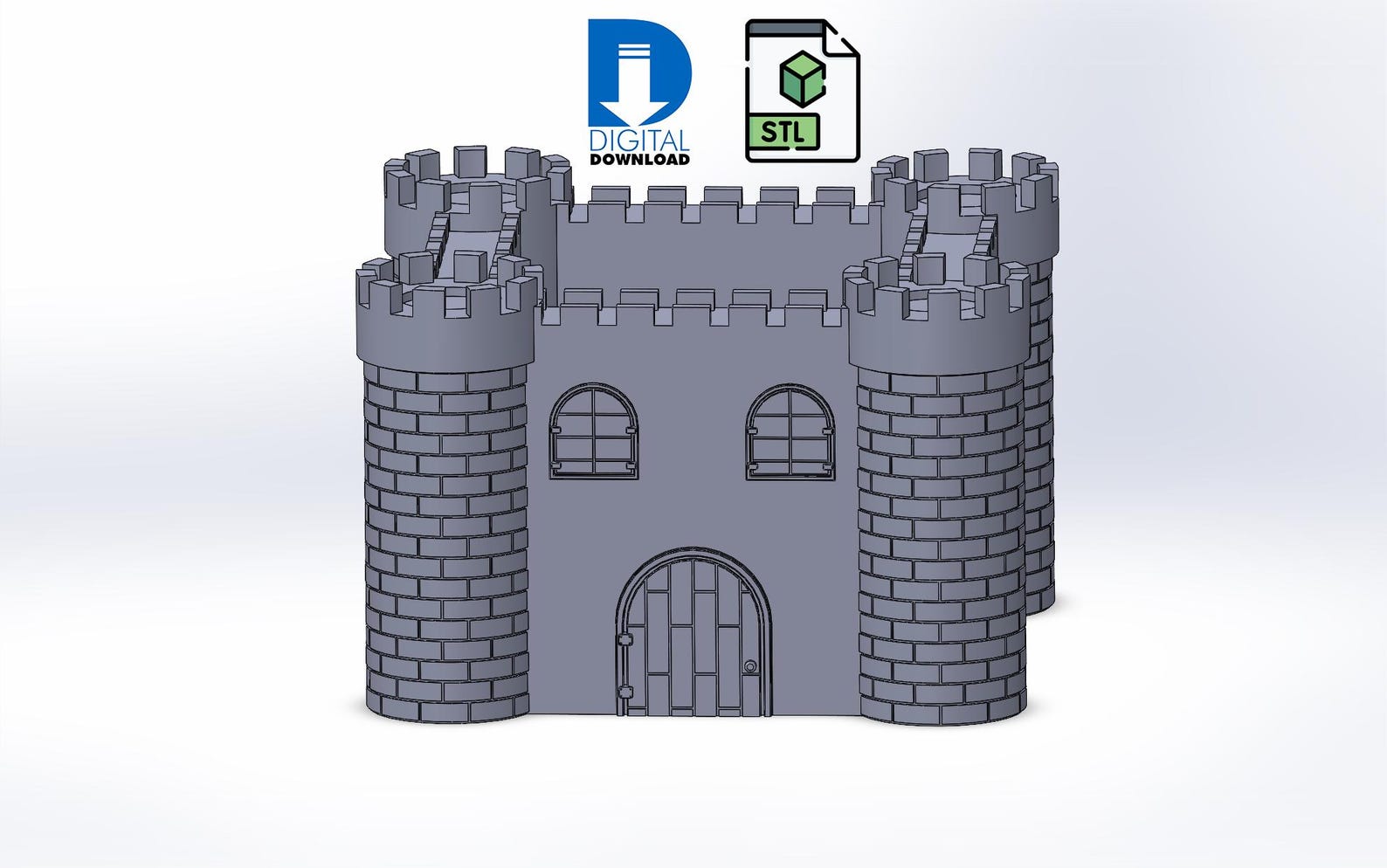 Castle Pen Holder - Flower Pot | 3d Printed File | Stl Files - Etsy