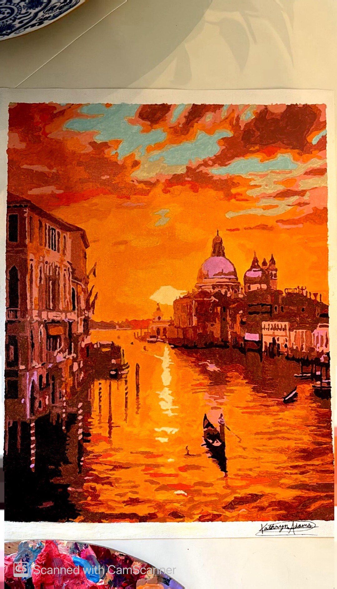Venice Sunset Painting - Etsy