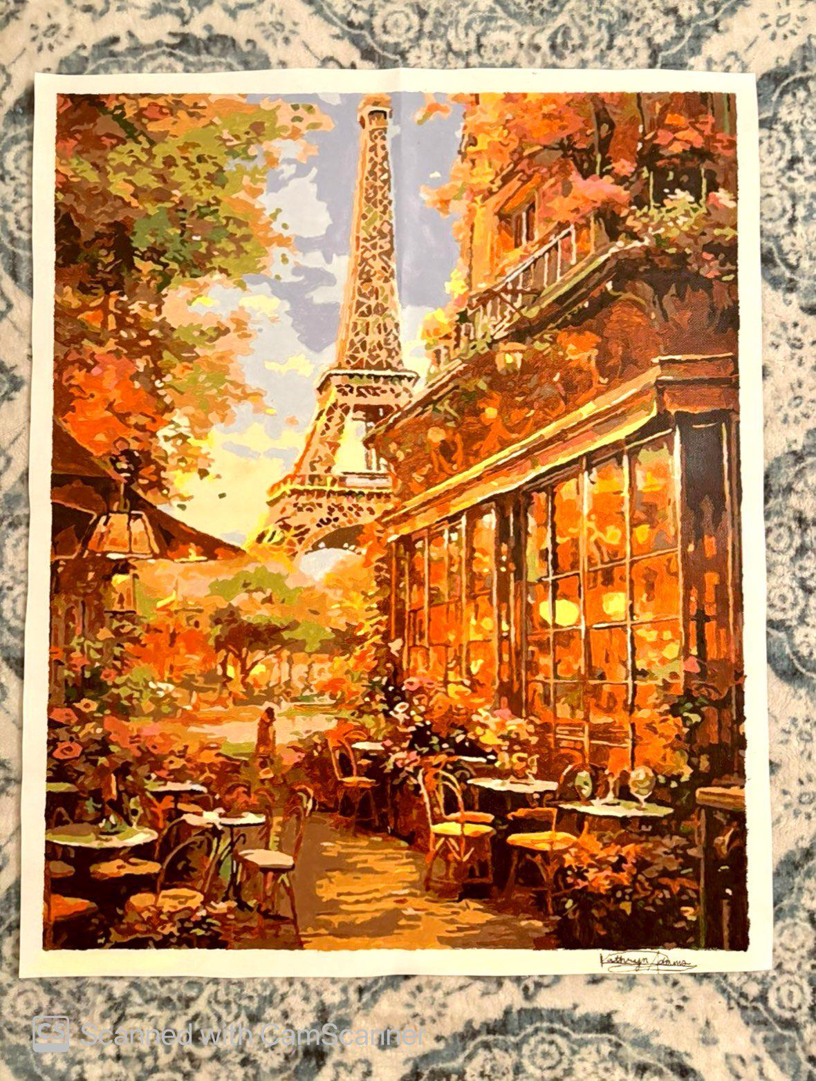 Paris Cafe Painting - Etsy