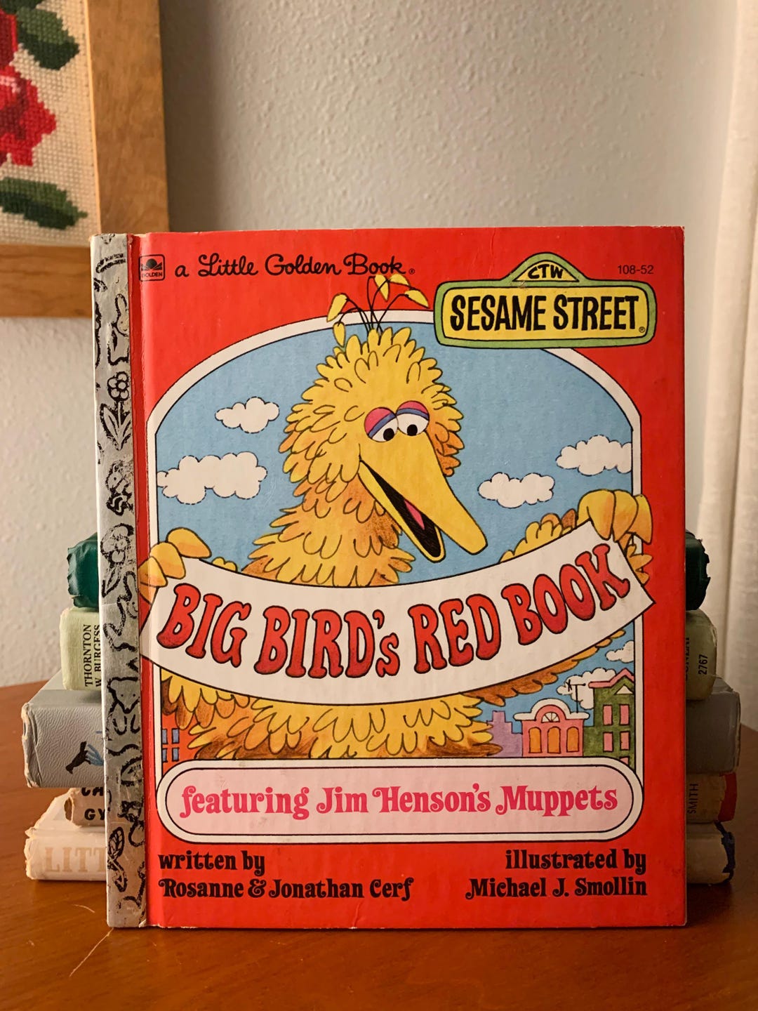 Big Bird's Red Book, Little Golden Book, Vintage Hardcover, 1977 - Etsy
