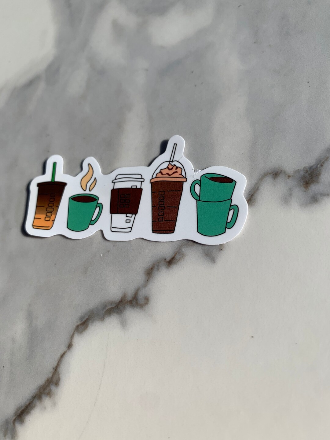 Tea and Coffee Mug Cute Small Laptop Stickers - Etsy