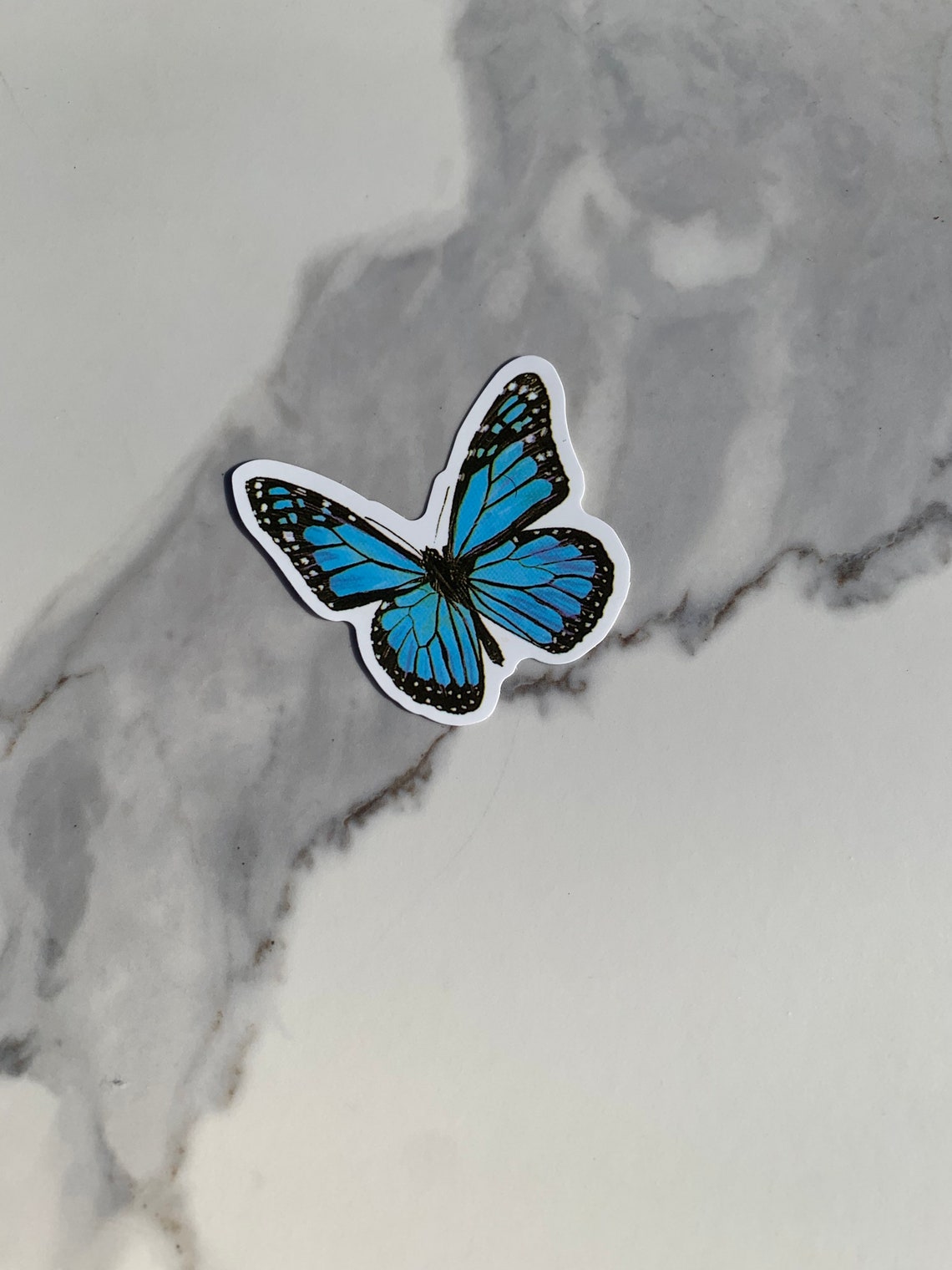 Blue Butterfly Laptop Decal | Etsy