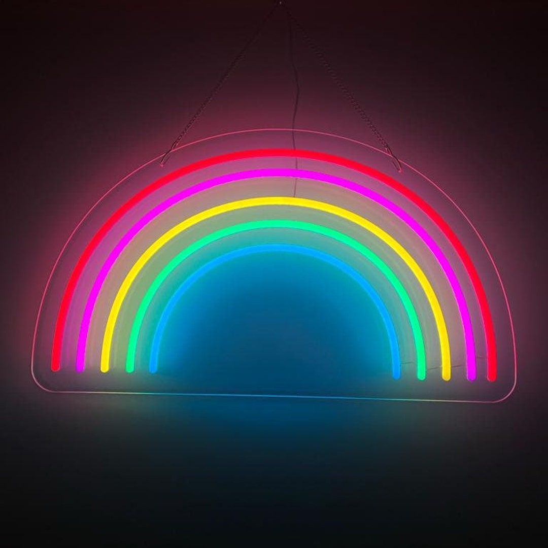 Neon LED Rainbow Sign - Etsy