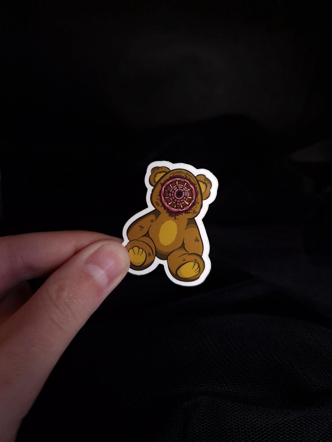 Scary Creepy Vinyl Sticker , Horror Disturbing Label, Dark Mysterious ...