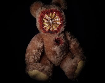 Creepy Horror Red Elmo Disturbing Spooky Haunted Stuffed Animal ...