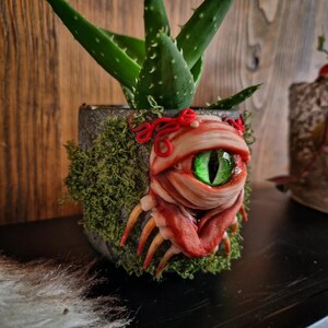 Scary Creepy Plant Pot, Horror Disturbing Decor, Dark Mysterious Flower ...