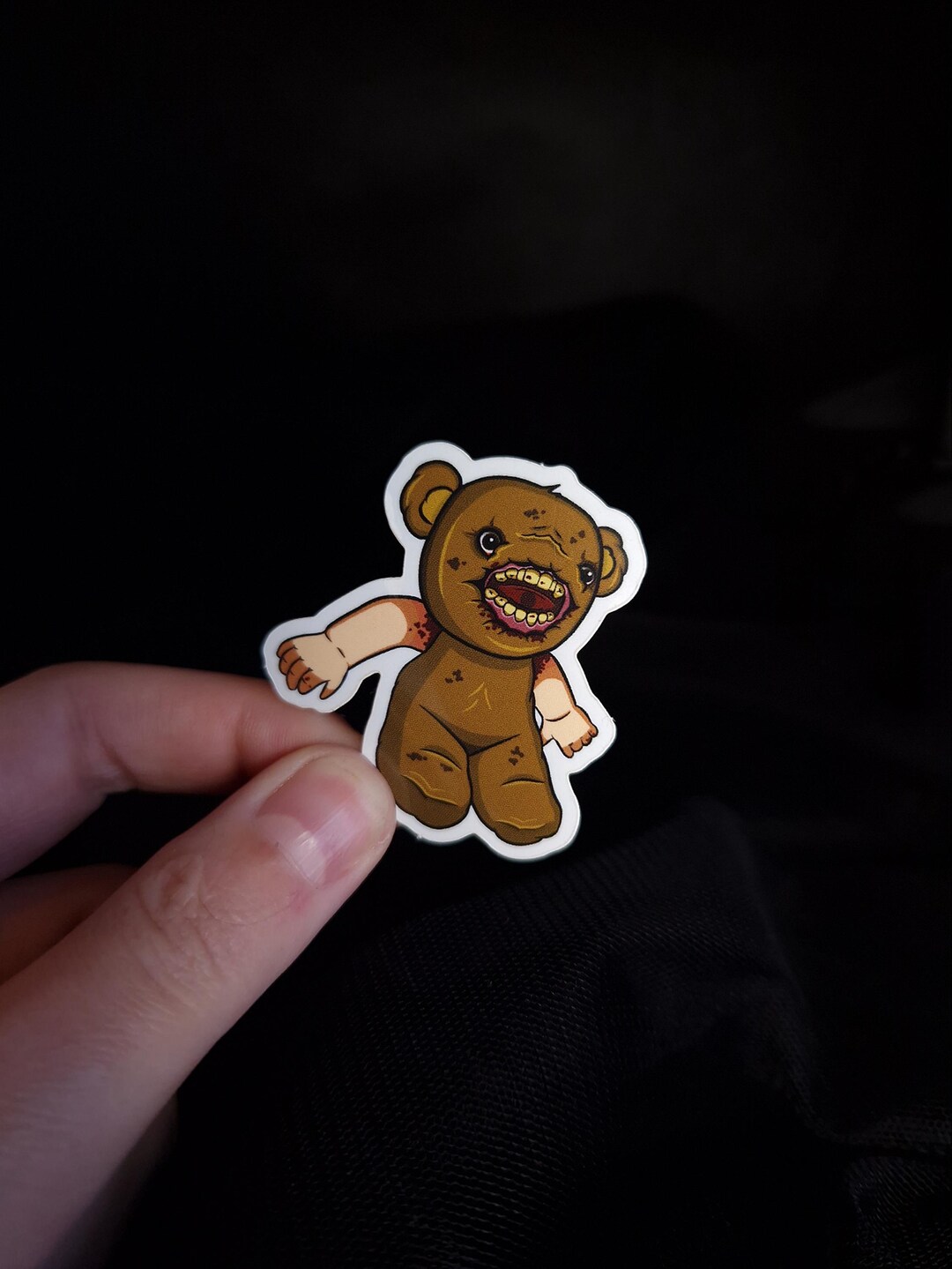 Scary Creepy Vinyl Sticker , Horror Disturbing Label, Dark Mysterious ...