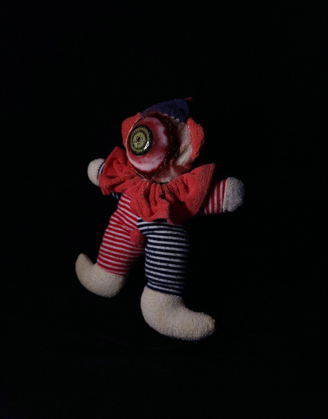 Clown Plushie Big Eye Creepy Bloody Eyes, Blind Horror Teddy Toy ...
