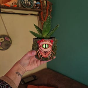 Scary Creepy Plant Pot, Horror Disturbing Decor, Dark Mysterious Flower ...