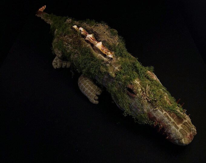 Creepy Horror Swamp Crocodile Disturbing Spooky Haunted Stuffed Animal ...