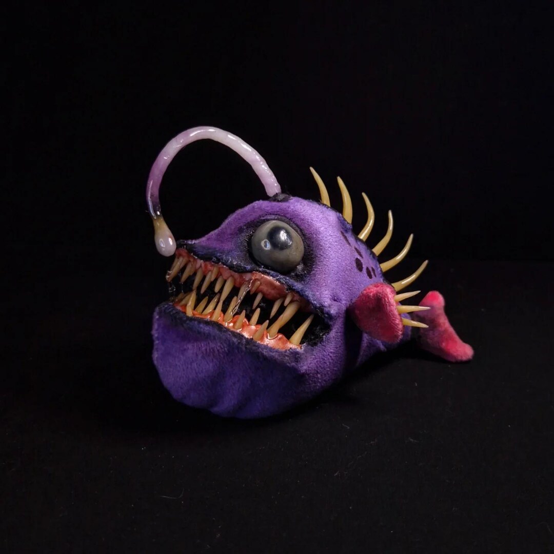 Creepy Horror Anglerfish Deep Sea Creature Disturbing Spooky Haunted ...