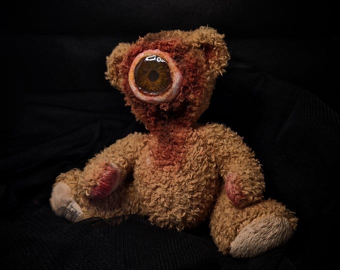 Creepy Horror Scary Teddy Bear Disturbing Spooky Haunted Stuffed Animal ...