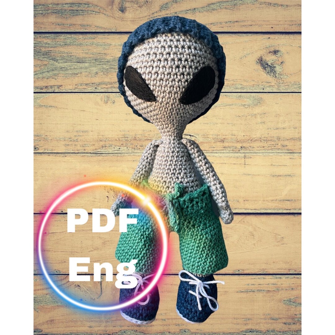 Alien Crochet Pattern Pdf Pattern Amigurumi Pattern Alien - Etsy